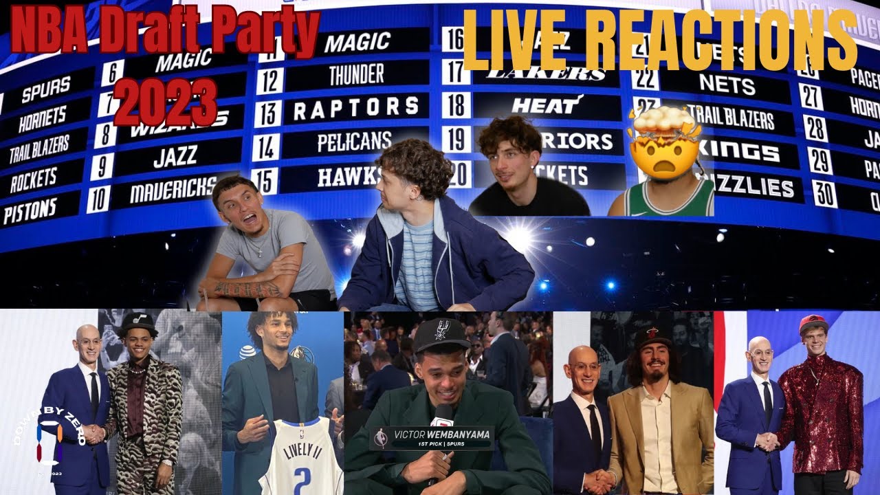 NBA DRAFT PARTY 2023 *LIVE REACTIONS* FUNNIEST MOMENTS - YouTube