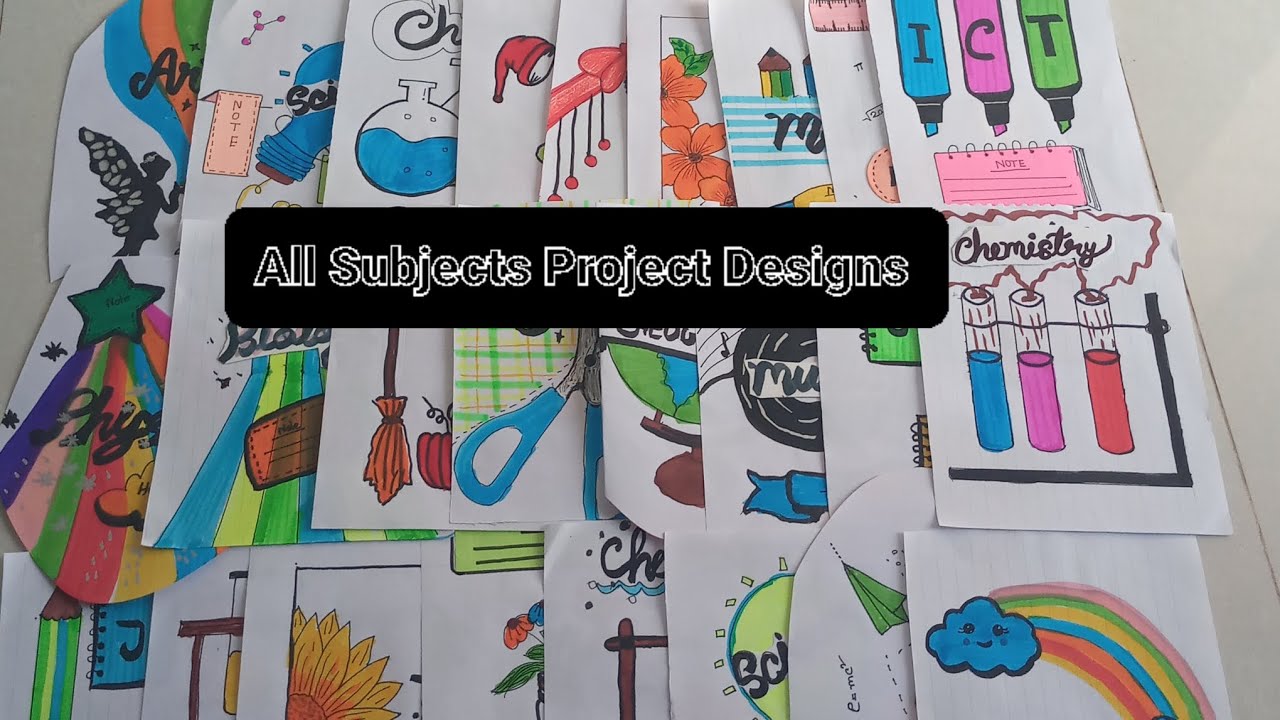 All Subject Border Designs/Project Work Designs/A4 Sheet/File/Front ...