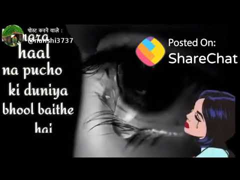 Hamara haal na pucho ki duniya bhool bhaithe hai sad love watsaap status