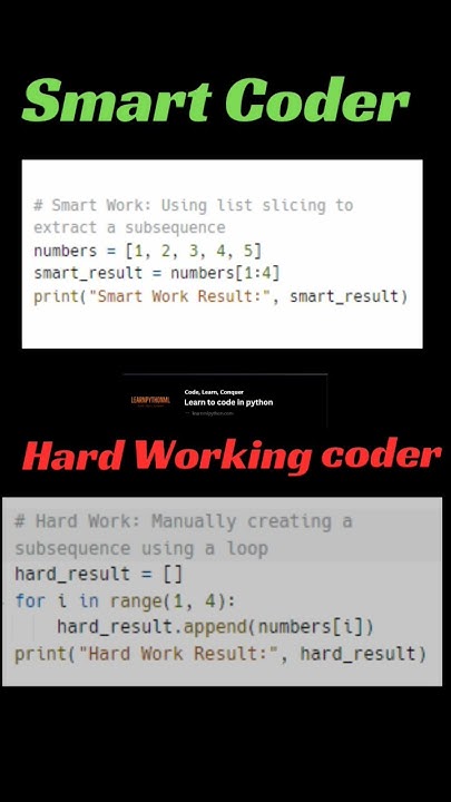 Part 4 Python Smart Code List Slicing Mlwithakansha