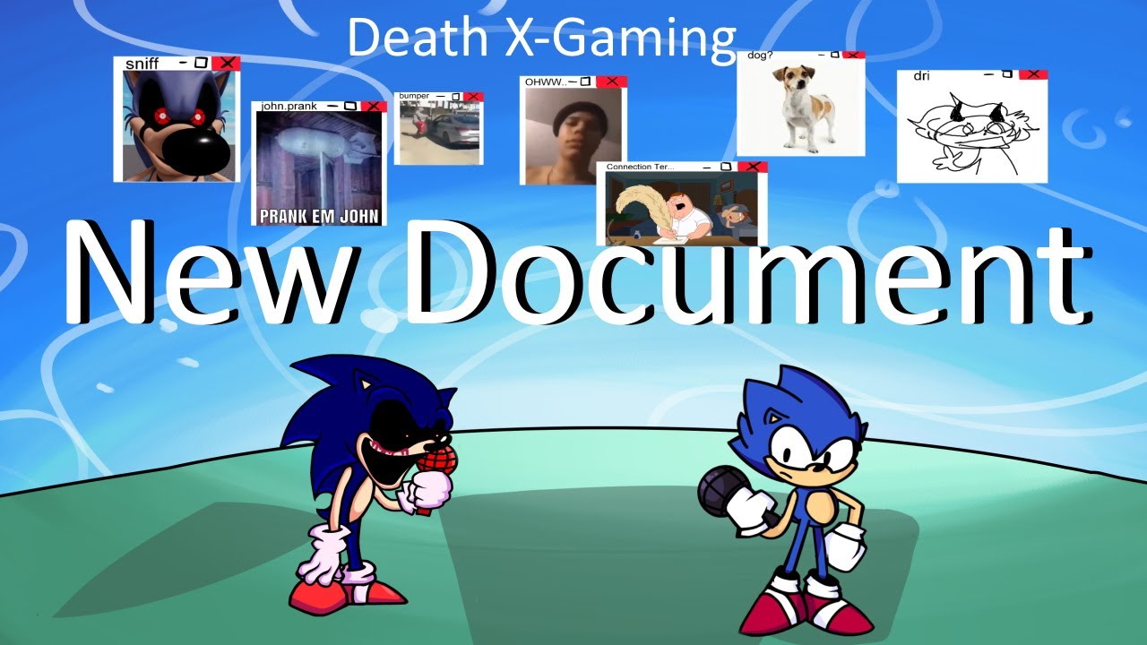 Friday Night Funkin' - New Document But It's Sonic.EXE And Sonic ...
