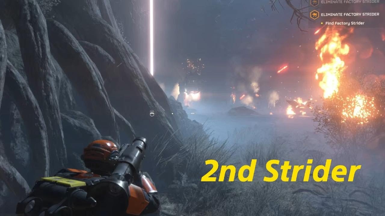 Second attack on a factory strider! - YouTube