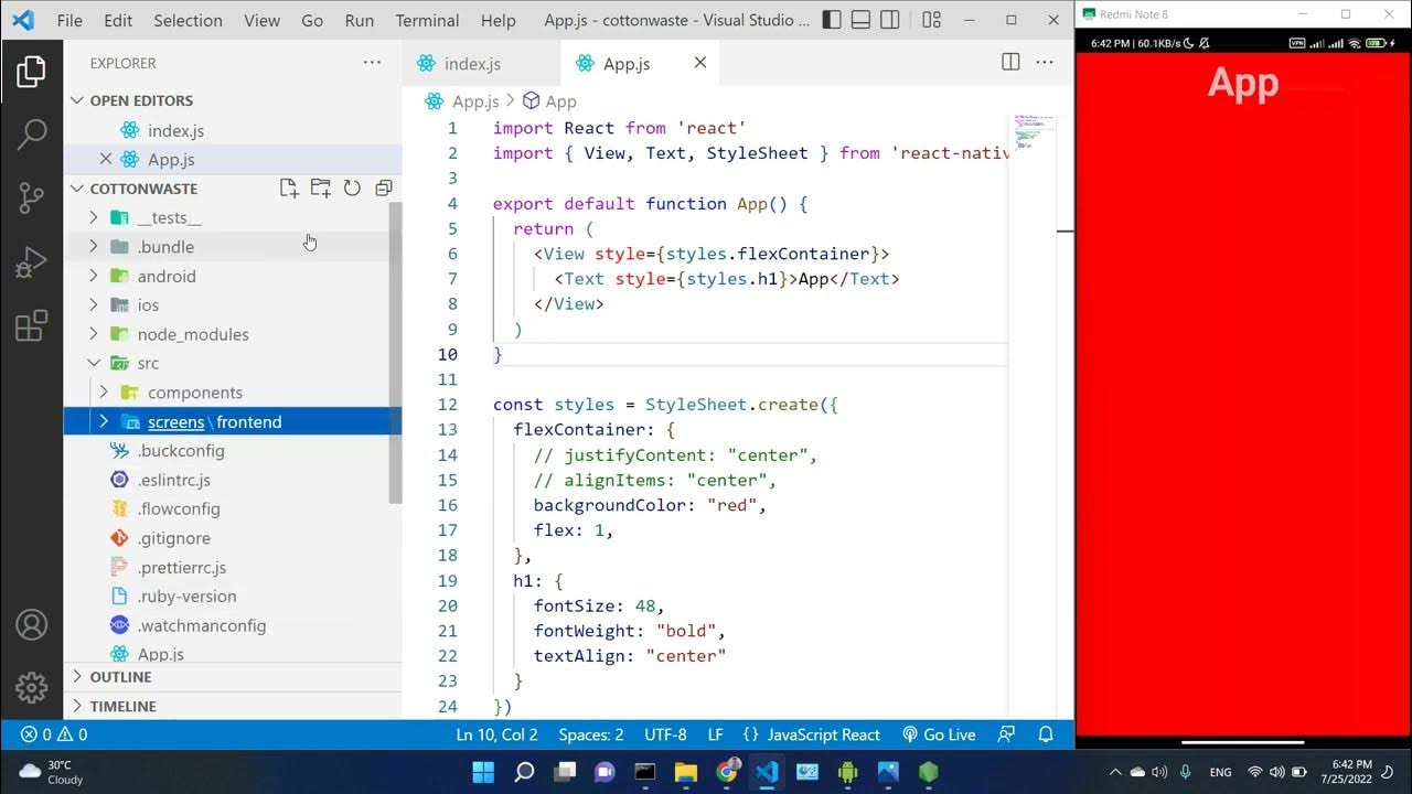 52 - React Native Class 1 | Core Components | View, Text, Image, Button | Muhammad Umair Ahmad ...