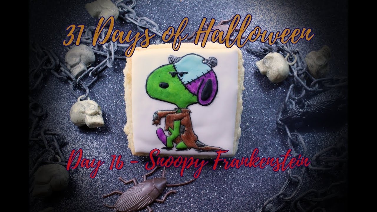 How to make Day 16 of 31 Days of Halloween - My Cookie Journey (Snoopy ...