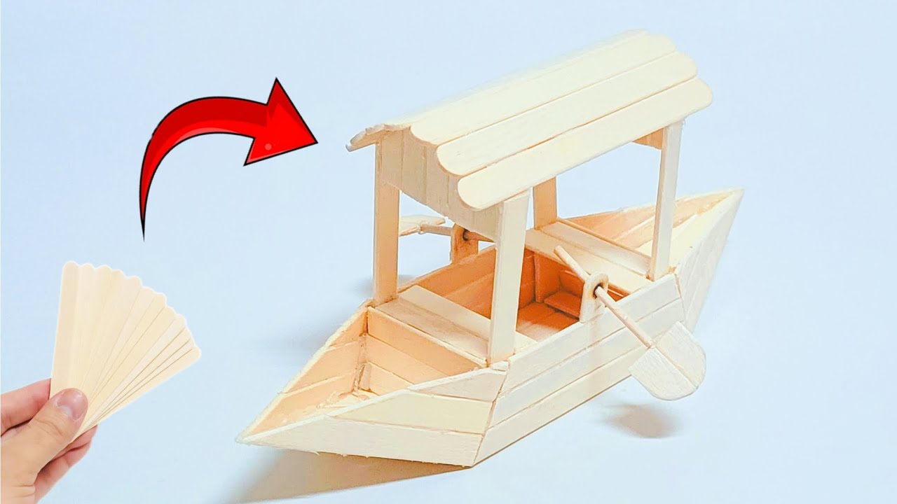 How To Make A Boat With Popsicle Sticks Miniature Boat YouTube how-to-make-a-boat-with-popsicle-sticks-miniature-boat-youtube