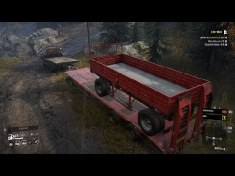 Snow Runner - Transporting Trailers on Trailers - YouTube