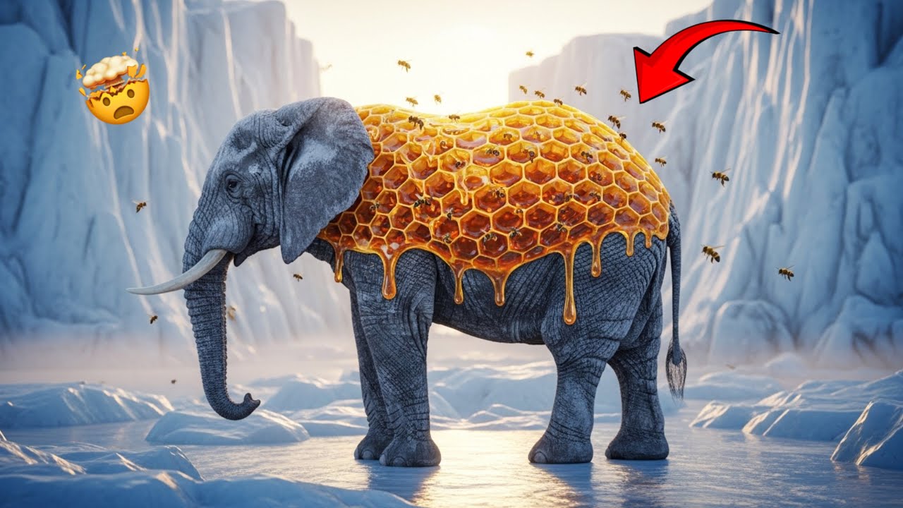 🐘 ️ Brave Rescue in Snow | Elephant Covered by Bees Saved by Heroes 🚑🐝 ...