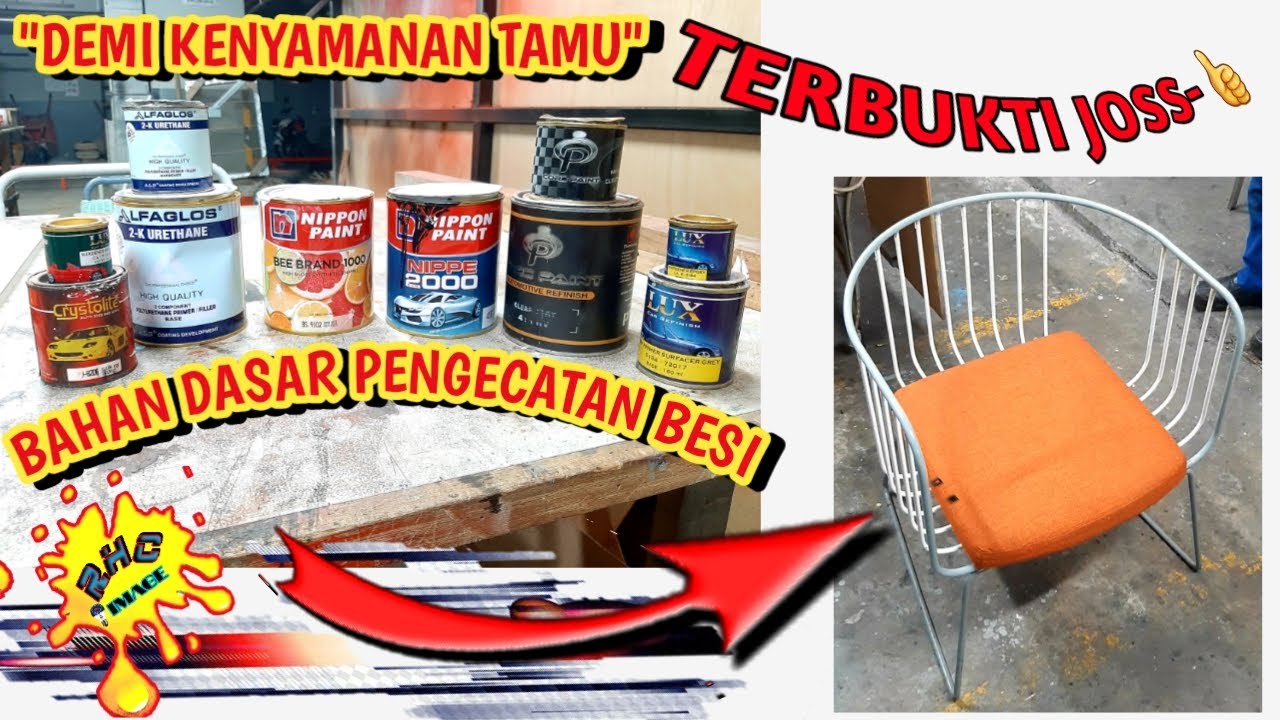 Proses Pengecatan Besi Secara Manual | Serta Bahan Dasar - YouTube