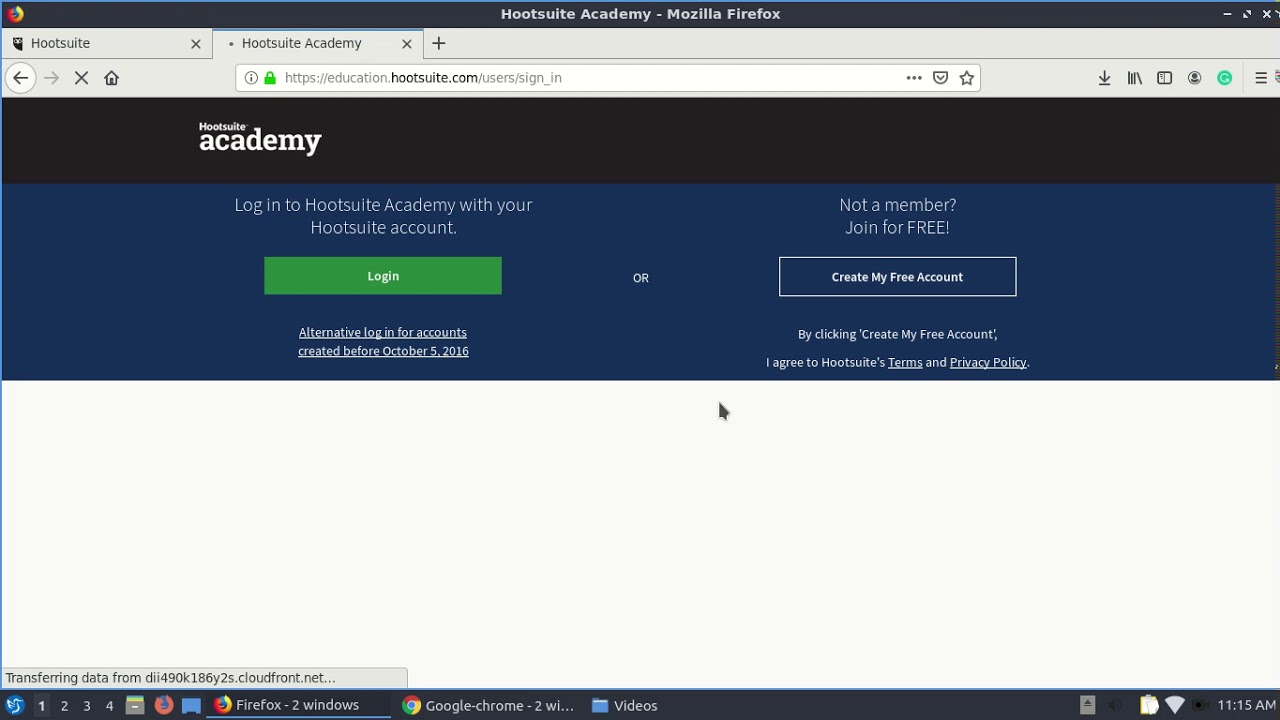 Hootsuite Logged in user Login to Education - YouTube