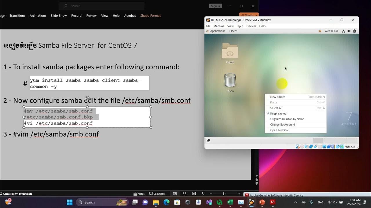 Configure Samba File Sharing_V1 - YouTube