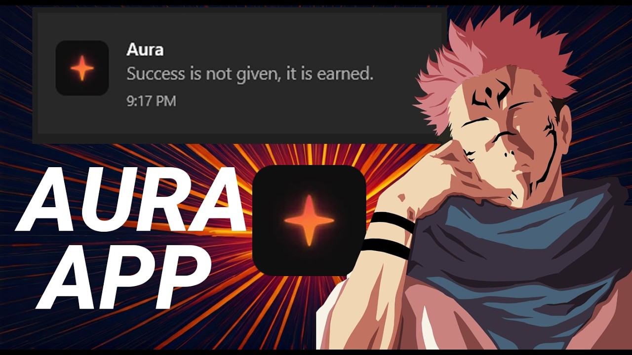 Boost Your Life with Aura: Motivational Notification App - YouTube