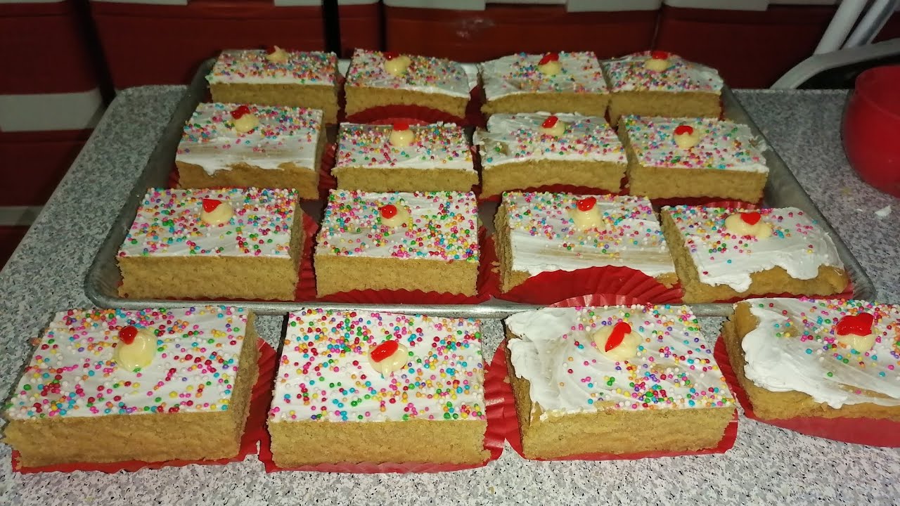Cortadillo pastel de panadería para negocio venta individual - YouTube