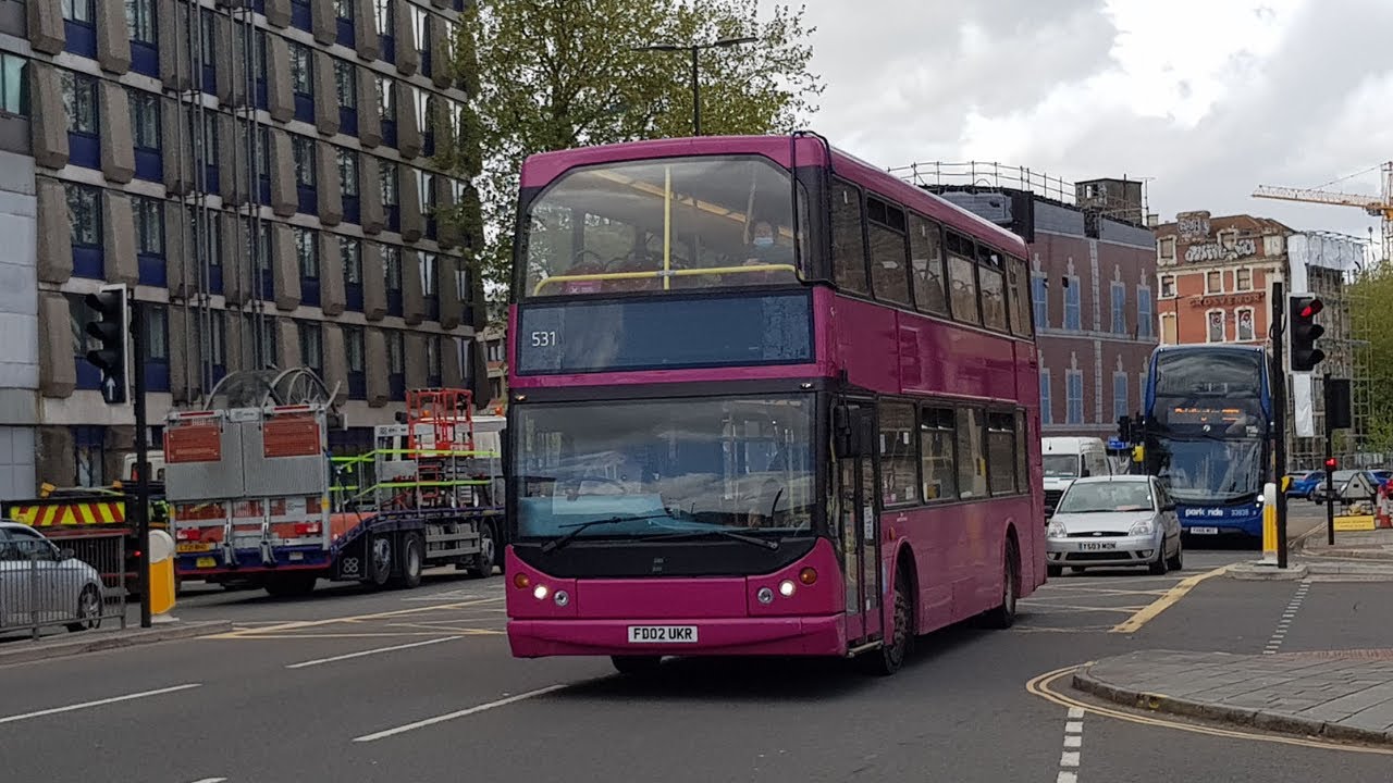 349 to Keynsham (DAF DB250 East Lancs Myllennium Lowlander) FD02 UKR ...