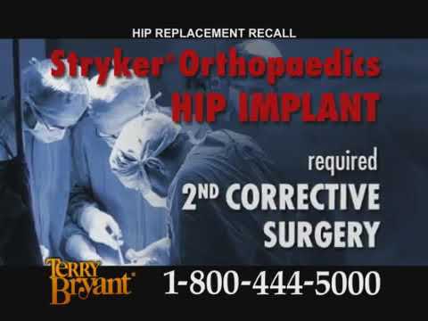 Stryker Hip Recall Terry Bryant Commercial - YouTube