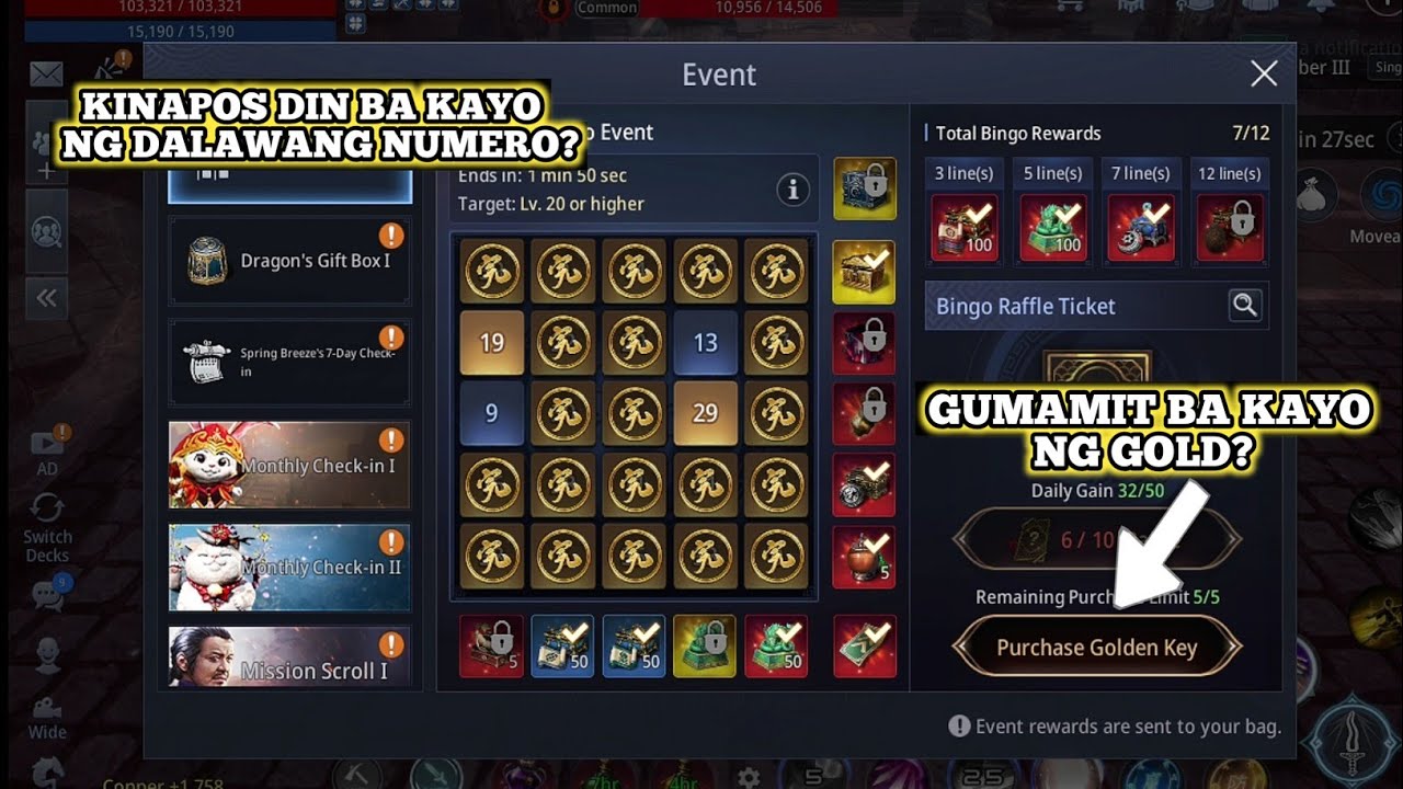 Mir4: YIUN'S BINGO EVENT | KINAPOS DIN BA KAYO NG ISANG NUMERO? - YouTube