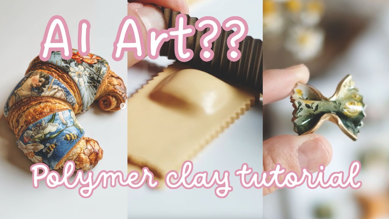 Turning AI Art to Real Life - How to make Polymer Clay Miniature Food ...