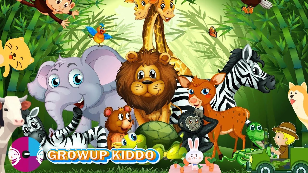 Animal Safari and Farm animals for Children + MORE English Stories for ...