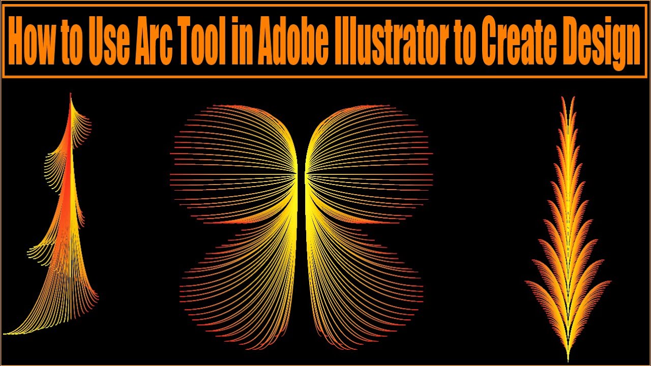 How to Use Arc Tool in Adobe Illustrator to Create Design - YouTube