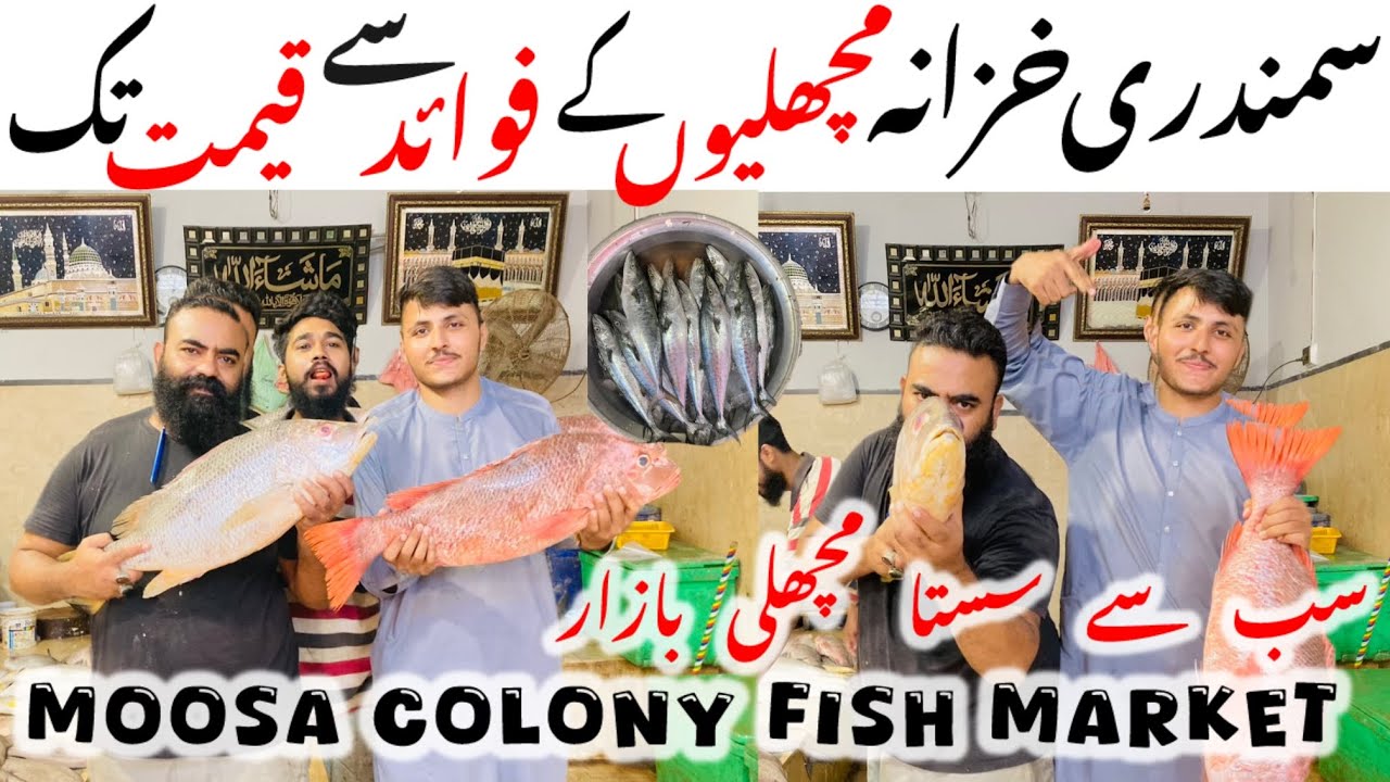 Moosa Colony Oldest Fish Market In Karachi | Karachi Fish Price Update ...