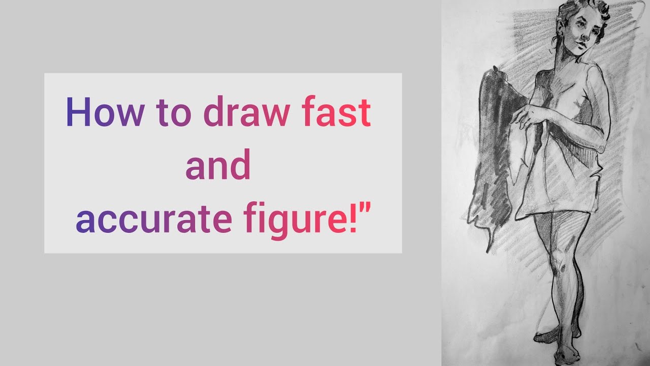 How to draw fast and accurate figure!⏰️⚡️ - YouTube