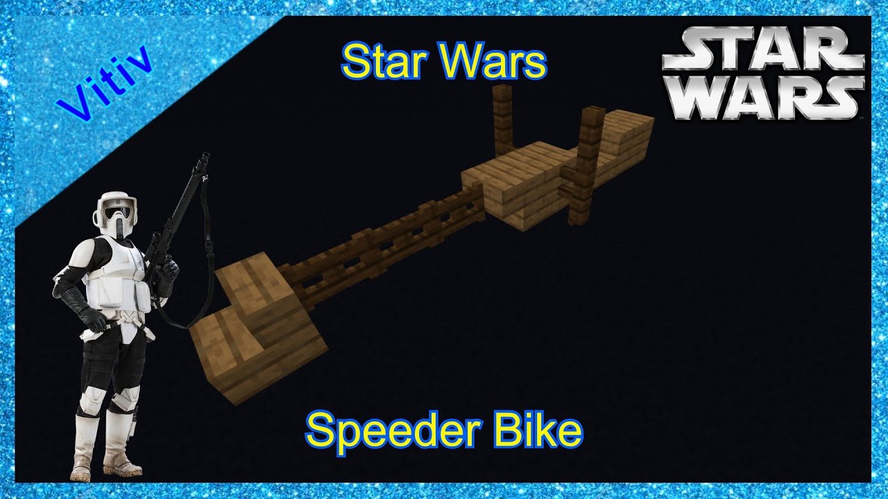 Star Wars Speeder Bike in Minecraft - Tutorial - YouTube