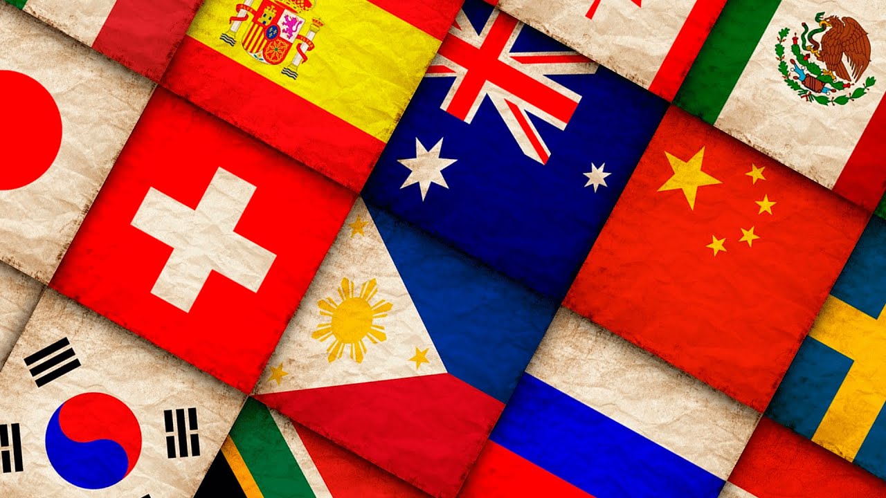Mixing colors+Past country flags #animation #flag - YouTube