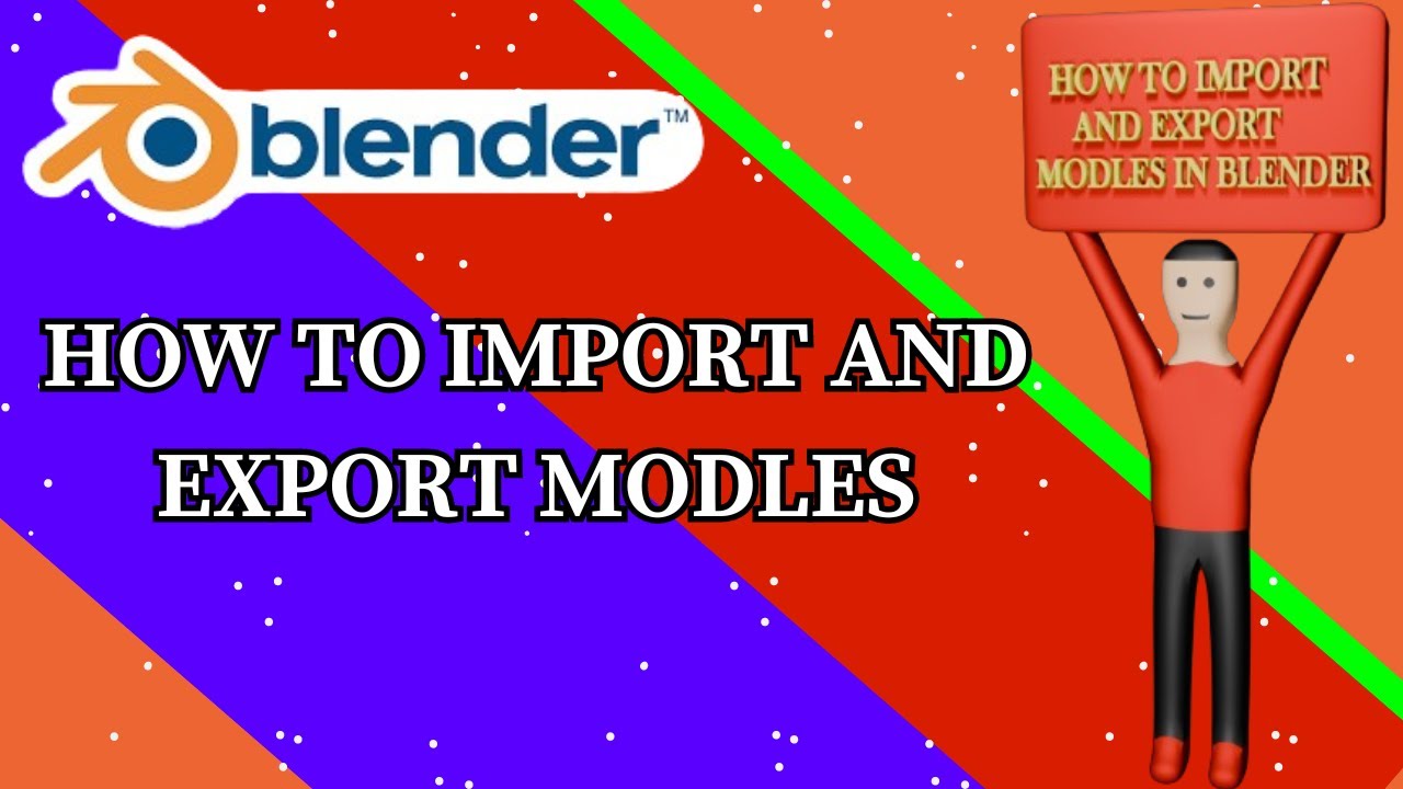 How To Import And Export 3d Models In Blender 4.2 - YouTube