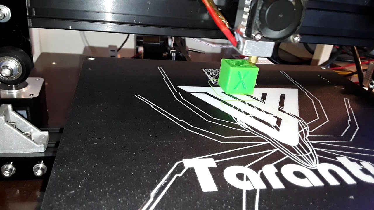 3D printed 20mm XYZ Test Cube. Tevo Tarantula kit machine. - YouTube