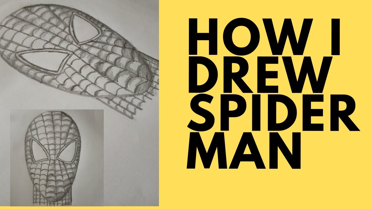 How I Drew Spider Man Flat Shading - YouTube