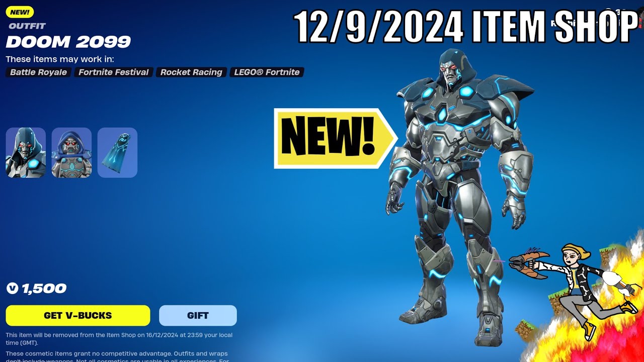 *NEW* Doom 2099 Marvel Rivals Skin! | Fortnite Item Shop (9/12/2024 ...