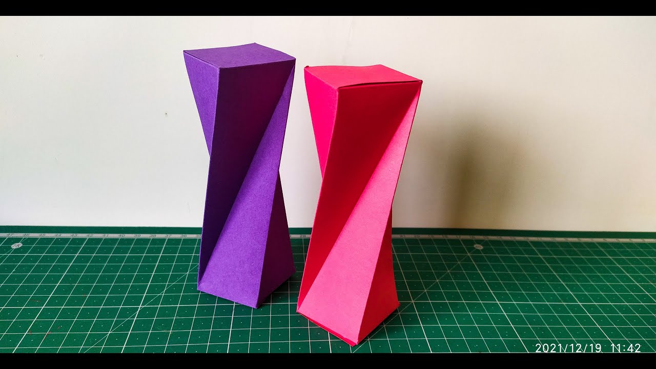 twisted rectangular prism || DIY - YouTube