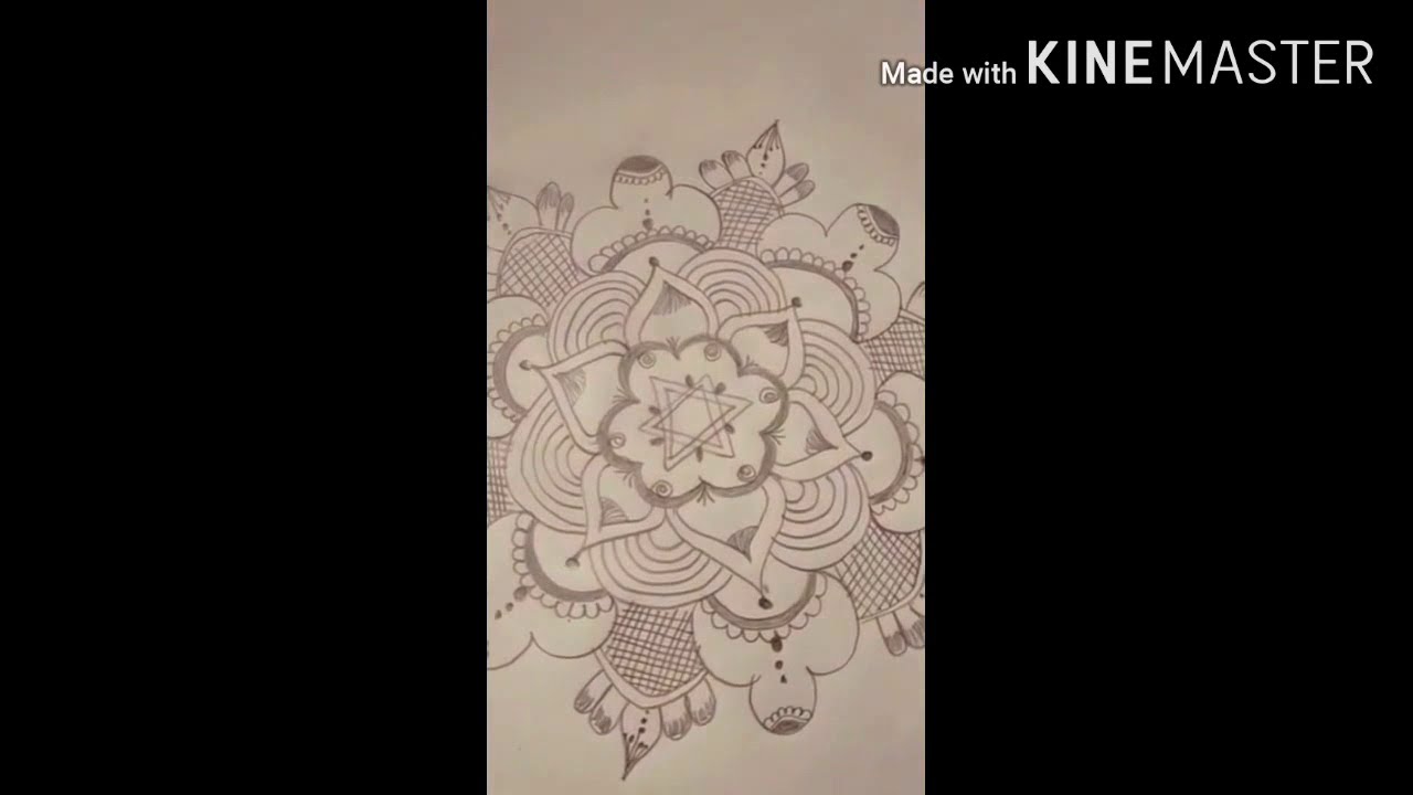 How to draw rangoli?! '-----(Step by step process)👈 - YouTube
