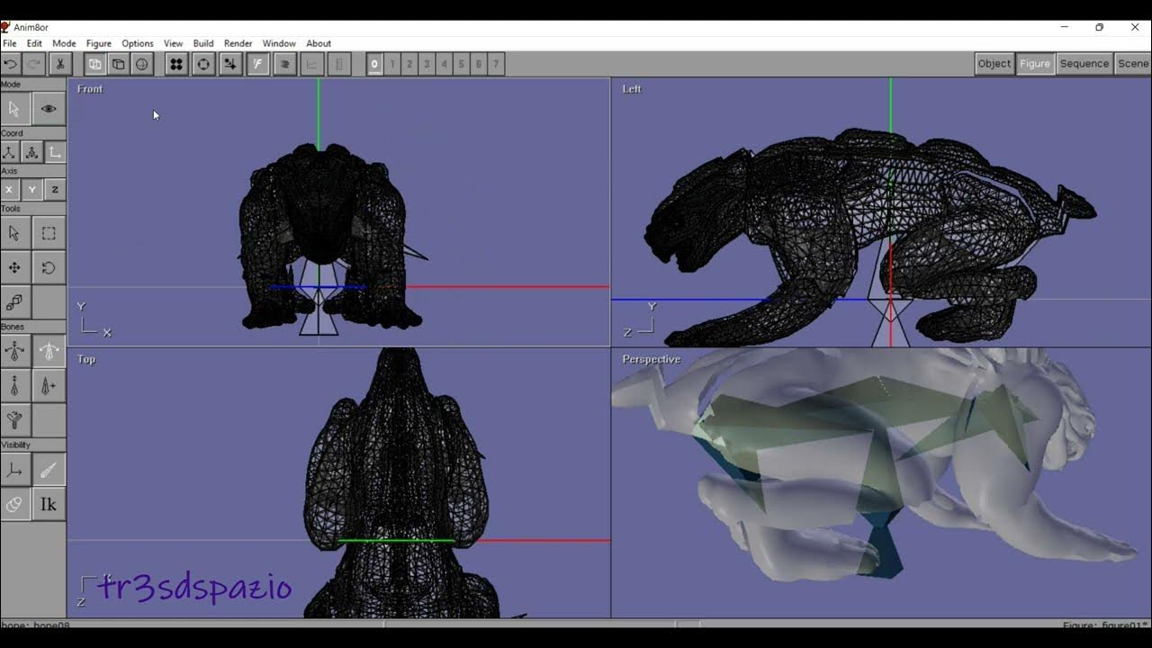 animar modelos en 3d con anim8or - YouTube