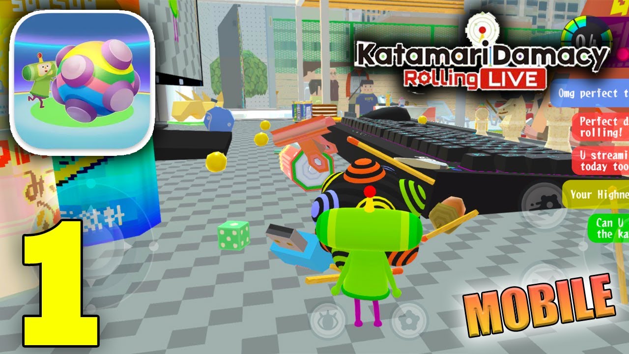 Katamari Damacy Rolling LIVE Gameplay Walkthrough Part 1 - Apple Arcade ...