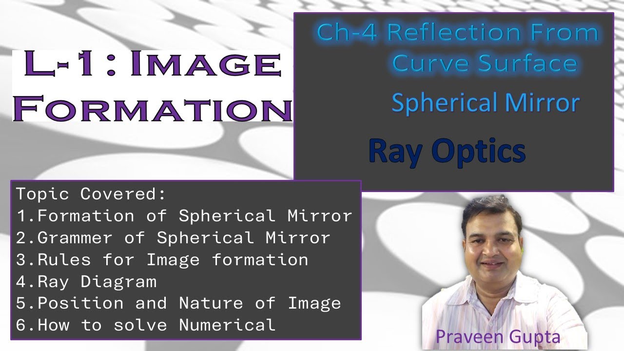 L1 Image Formation | Ch4 Spherical Mirror | Reflection of Light | Ray ...