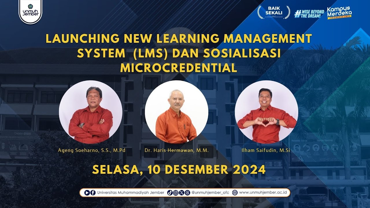 Lauching New Learning Management System dan Sosialisasi Microcredential - YouTube