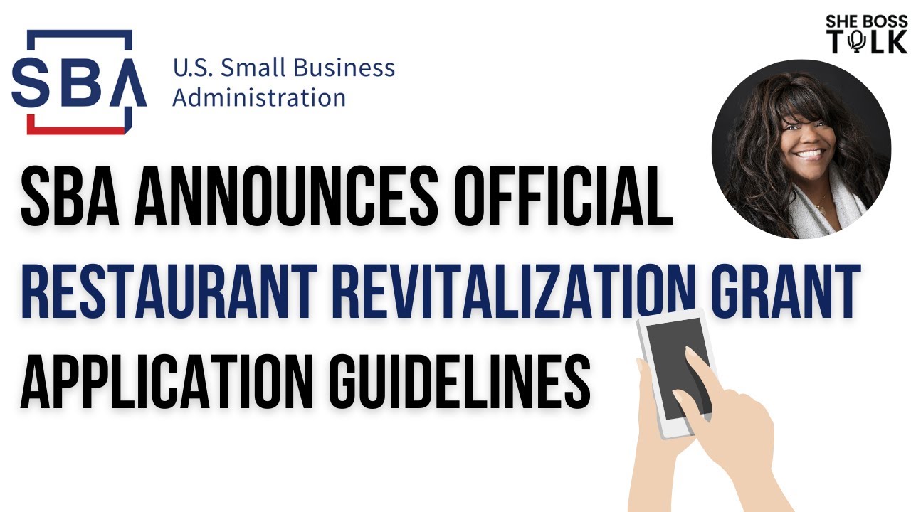 SBA ANNOUNCES RESTAURANT REVITALIZATION GRANT APPLICATION GUIDELINES ...