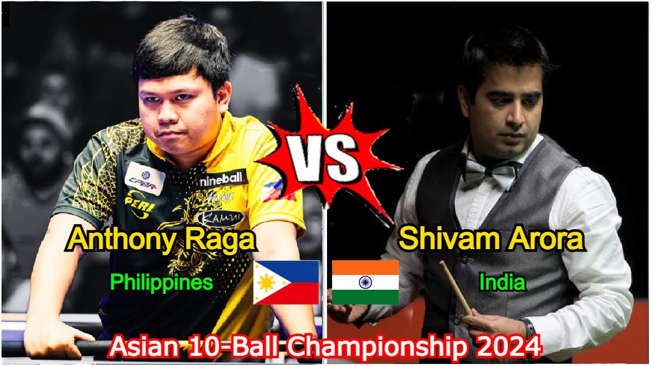 Anton Raga VS Shivam Arora | Asian 10-Ball Championship 2024 - YouTube