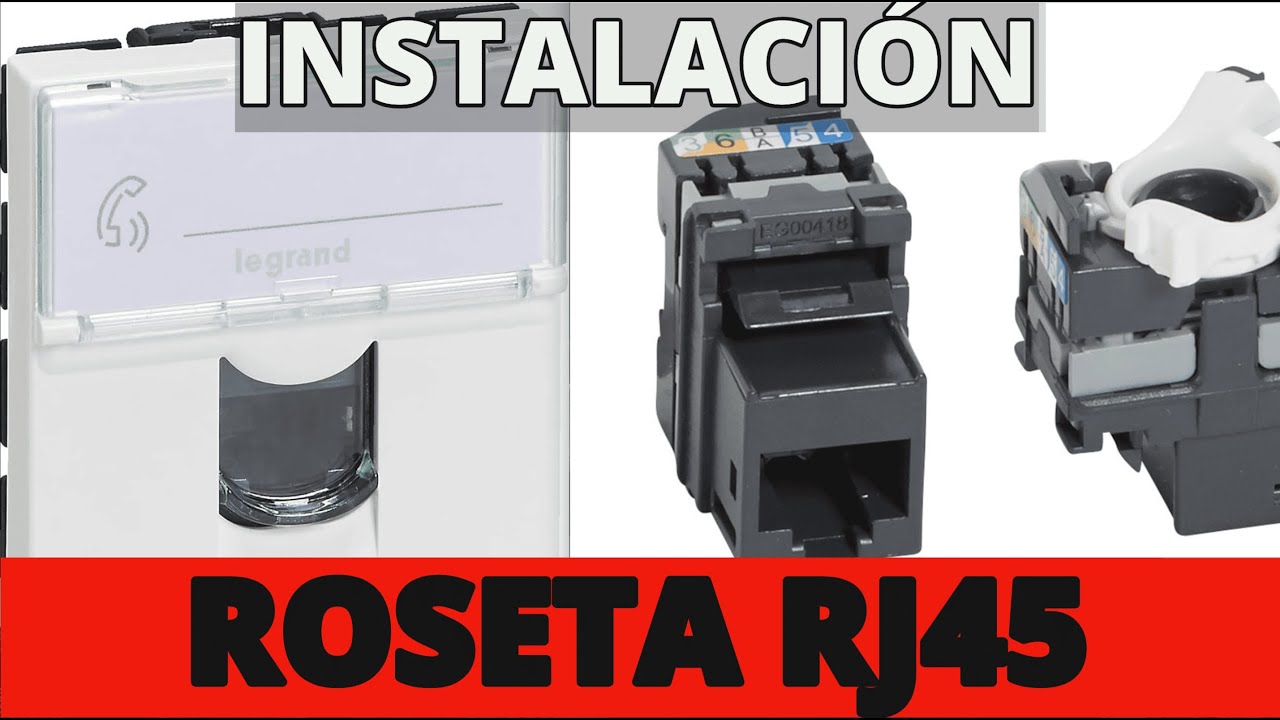 INSTALACION ROSETA RJ45 HEMBRA EMPOTRABLE #rj45 #roseta #jackrj45 # ...