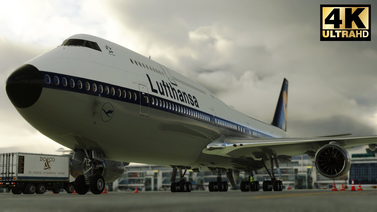 (4K) Flight Simulator 2020 | ULTRA REALISM !!! | 747-8 to L.A. - YouTube