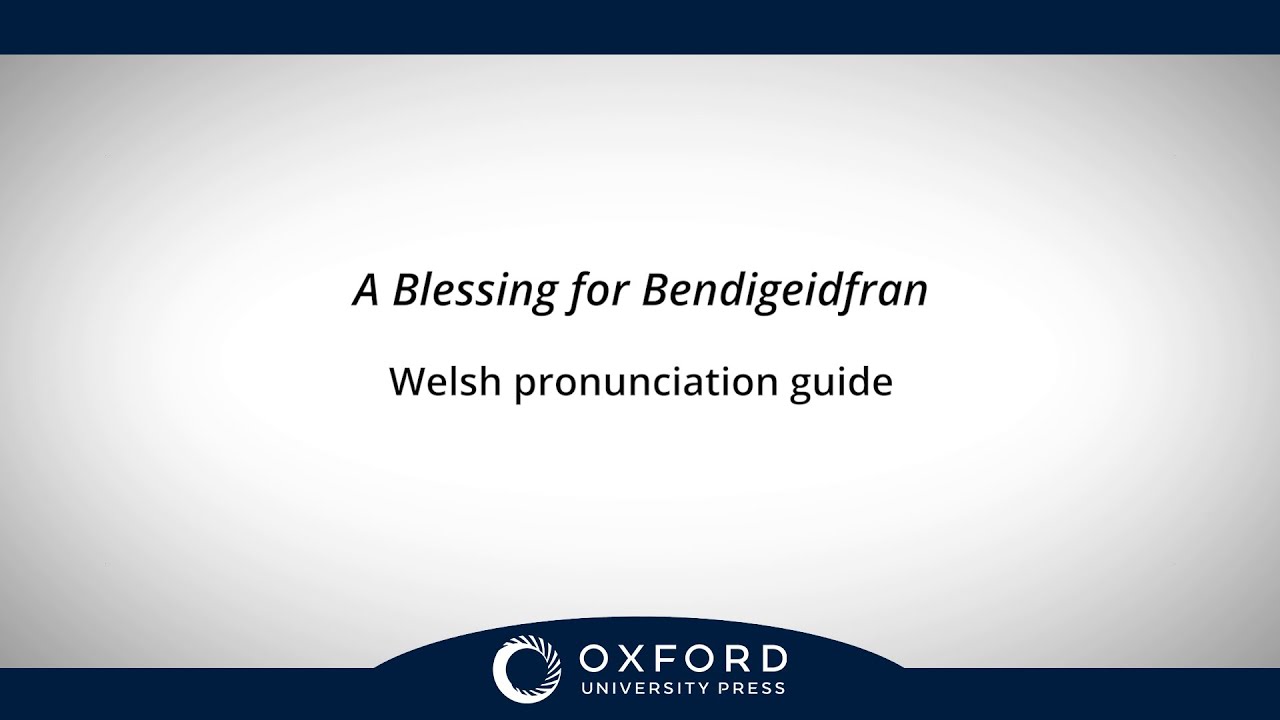 Welsh Pronunciation Guide: A Blessing for Bendigeidfran by Edward-Rhys ...