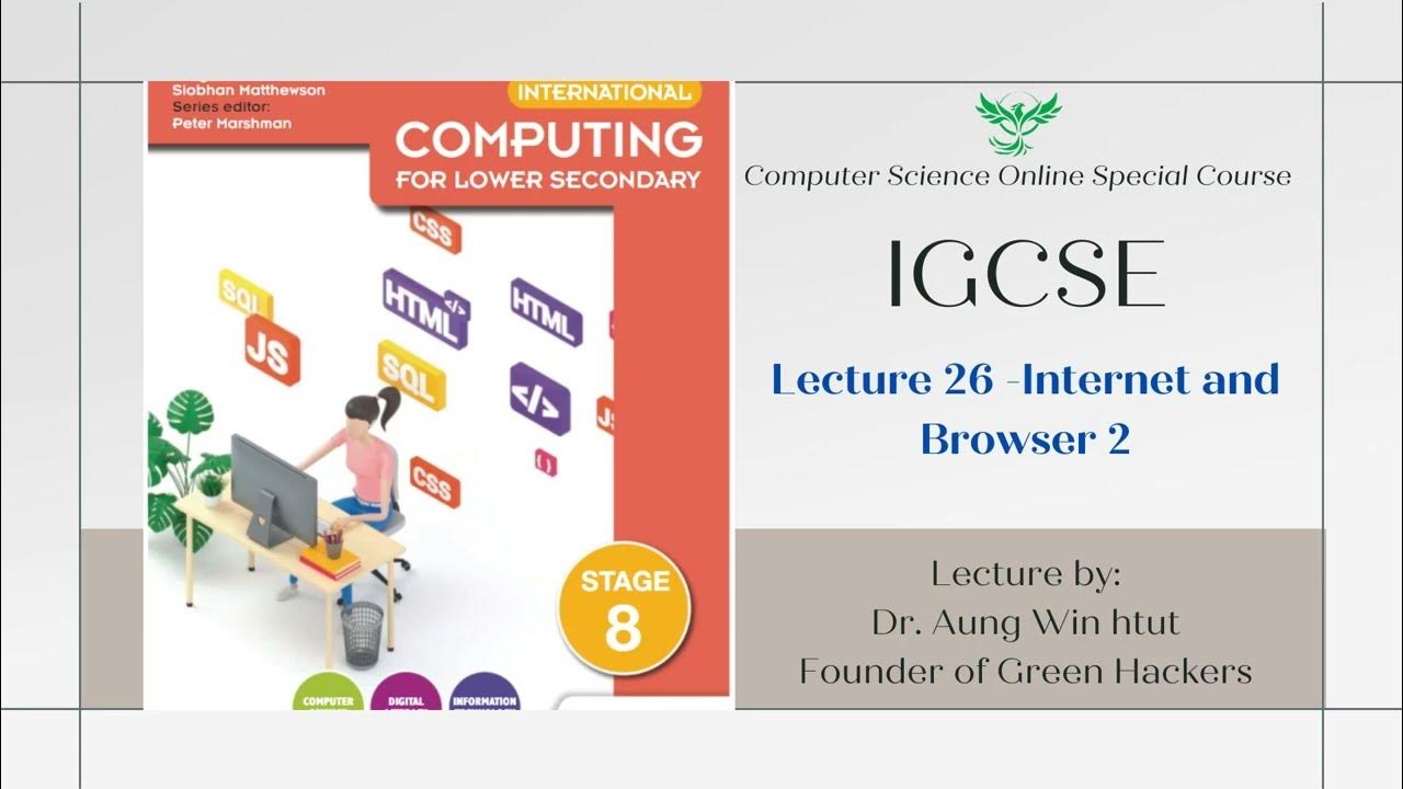 IGCSE Lower Secondary Computing Lesson 26 - Internet and Browser 2 - YouTube