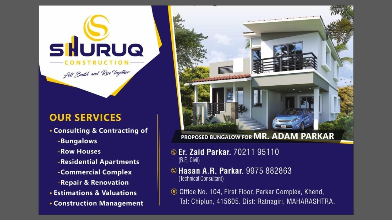 SHURUQ CONSTRUCTION (MR.ADAM PARKAR) - YouTube