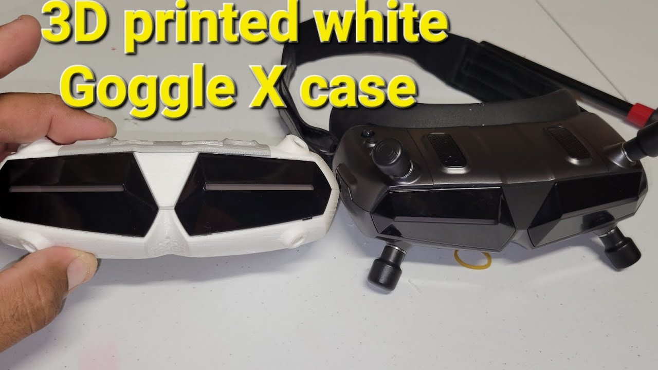 3D printed white Goggle X case - YouTube