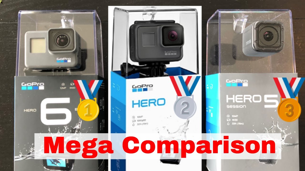 GoPro Hero 2018 vs Hero 6 vs Hero 5 S - Mega Comparison - - YouTube