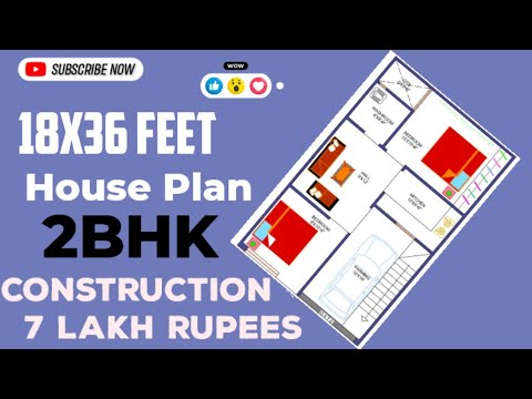 18x36 feet House Plan l 2bhk l Infinity House Design - YouTube