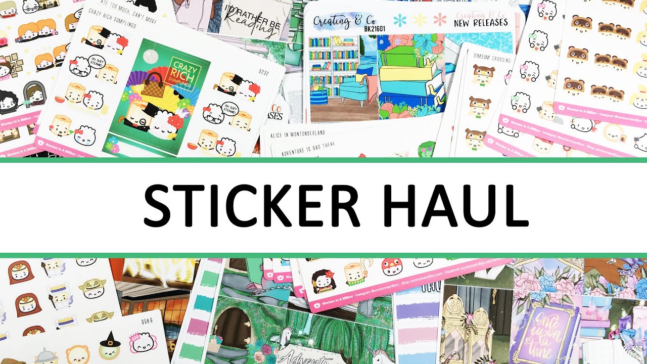 Planner Sticker Haul #52 (character stickers, kits) - YouTube