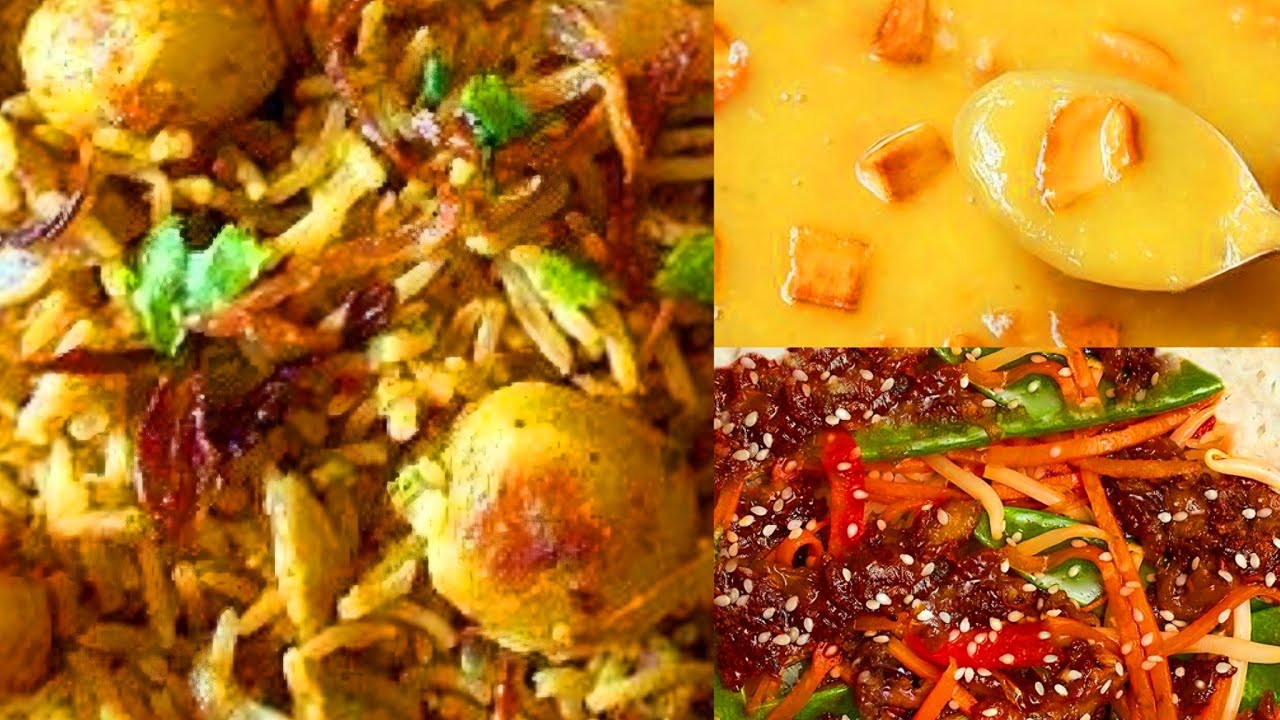 Special Food Recipies Telungu | Parippu Pradhaman Kada Mutta Biriyani ...