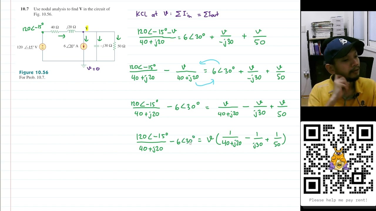 Problem 10.7 - Fundamental of Electric Circuits (Sadiku) 5th Ed ...