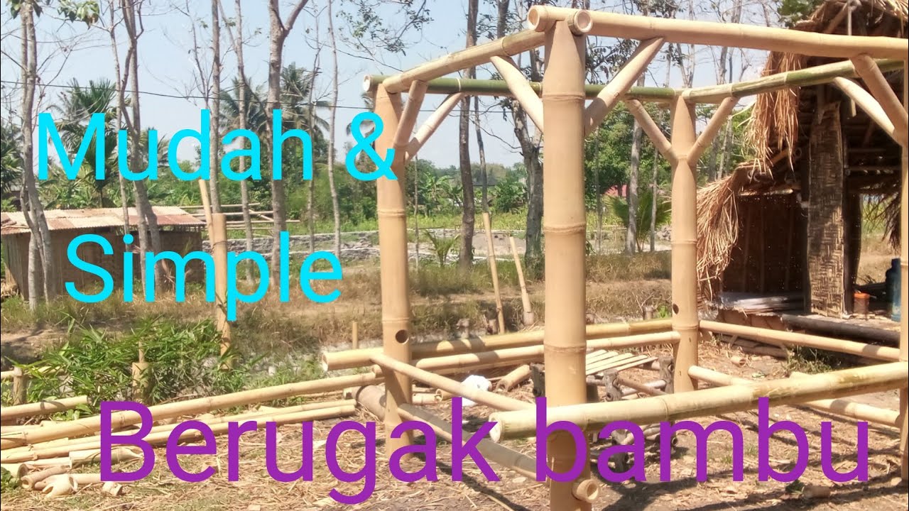 part 1,,perakitan berugak bambu,,hari ini#kerajinan #alternative # ...